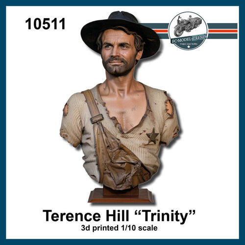 NEW! FC ModelTrend 10511 Terence Hill "Trinity" Bust (3D-Printed)
