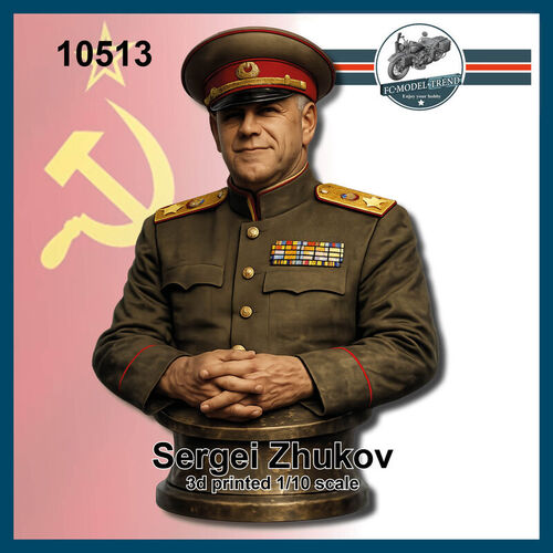 NEW! FC ModelTrend 10513 Georgy Zhukov Bust (3D-Printed)