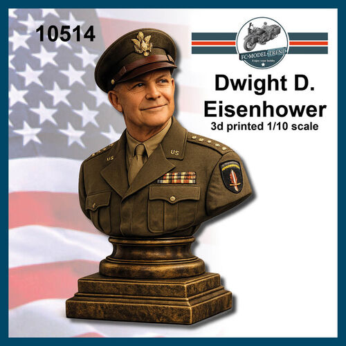 NEW! FC ModelTrend 10514 Dwight D. Eisenhower Bust (3D-Printed)