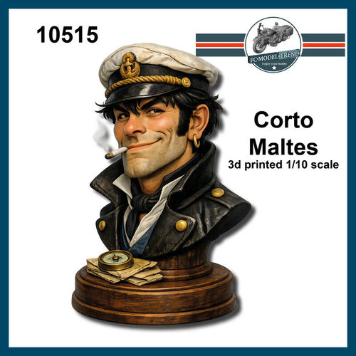 NEW! FC ModelTrend 10515 Corto Maltes Bust (3D-Printed)