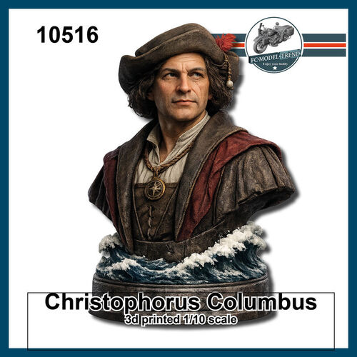 NEW! FC ModelTrend 10516 Christophorus Columbus Bust (3D-Printed)