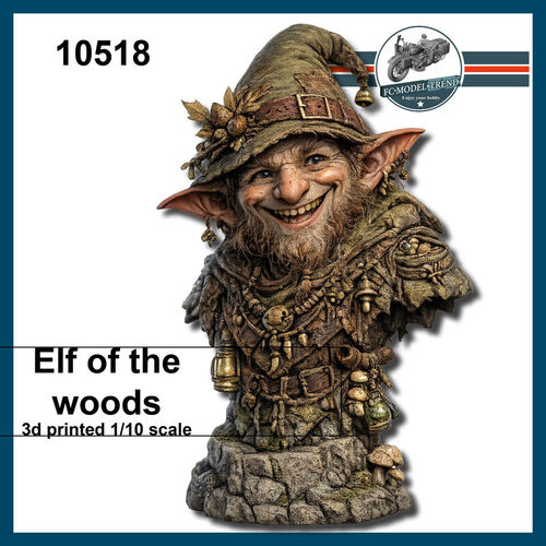 NEW! FC ModelTrend 10518 Elf of the Woods Bust (3D-Printed)