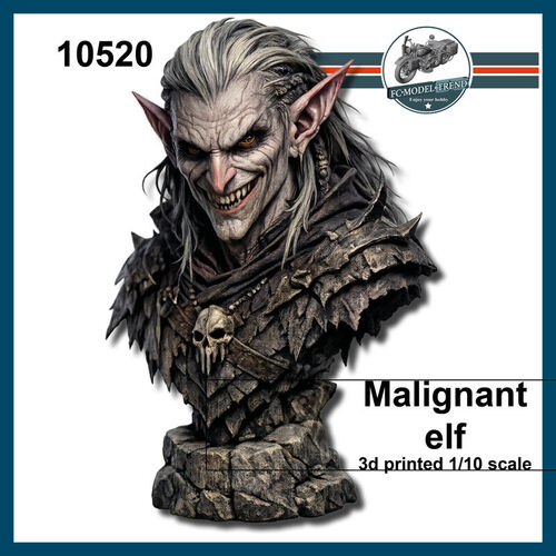 NEW! FC ModelTrend 10520 Malignant Elf Bust (3D-Printed)
