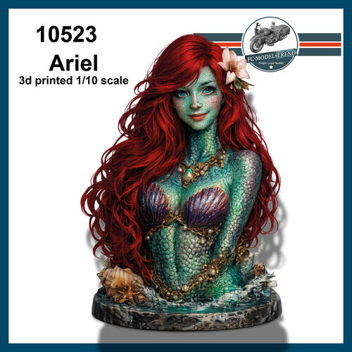 NEW! FC ModelTrend 10523 Ariel Bust (3D-Printed)