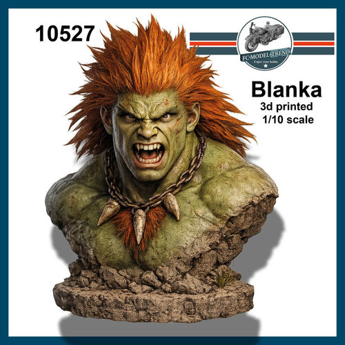NEW! FC ModelTrend 10527 Blanka Bust (3D-Printed)