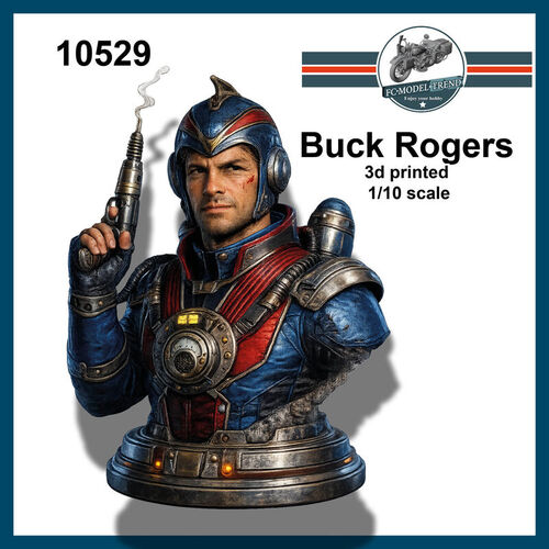 NEW! FC ModelTrend 10529 Buck Rogers Bust (3D-Printed)
