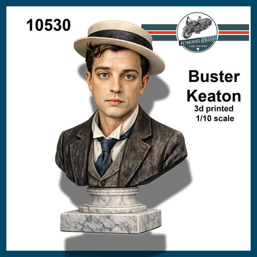 NEW! FC ModelTrend 10530 Buster Keaton Bust (3D-Printed)