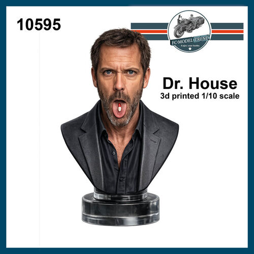 NEW! FC ModelTrend 10595 Doctor House Bust (3D-Printed)