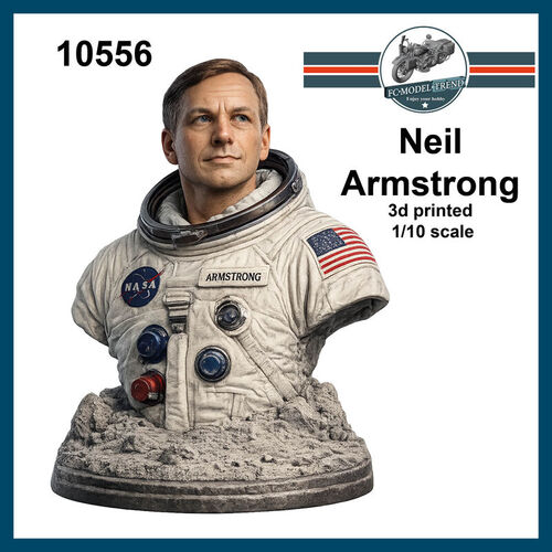NEW! FC ModelTrend 10556 Neil Armstrong Bust (3D-Printed)