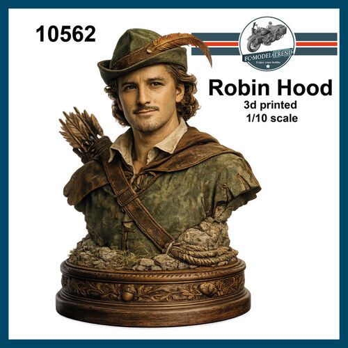 NEW! FC ModelTrend 10562 Robin Hood Bust (3D-Printed)