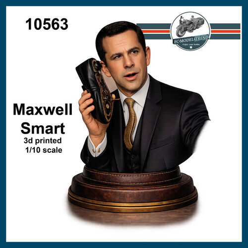 NEW! FC ModelTrend 10563 Maxwell Smart Bust (3D-Printed)