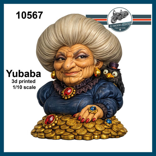 NEW! FC ModelTrend 10567 Spirited Away Yubaba Bust (3D-Printed)