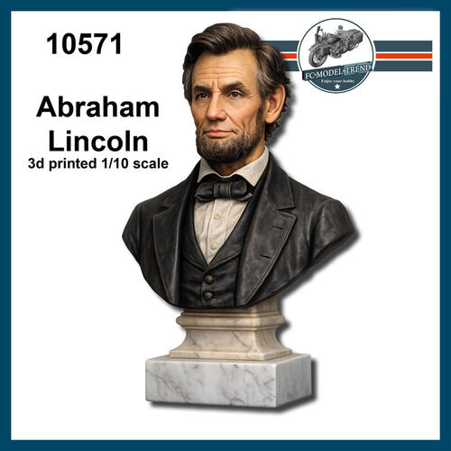 NEW! FC ModelTrend 10571 Abraham Lincoln Bust (3D-Printed)