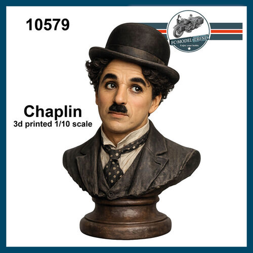 NEW! FC ModelTrend 10579 Charlie Chaplin Bust (3D-Printed)