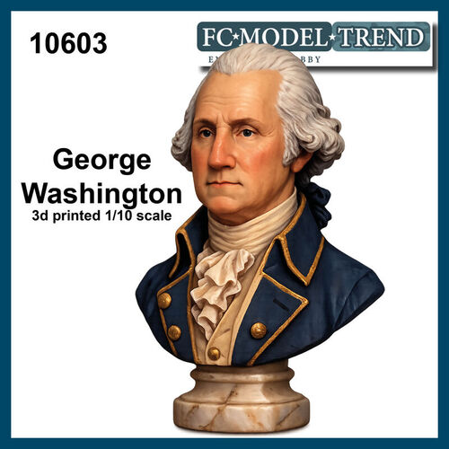 NEW! FC ModelTrend 10603 George Washington Bust (3D-Printed)
