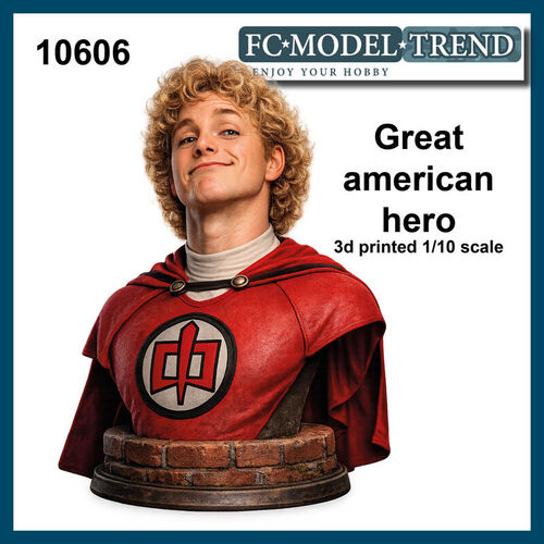 NEW! FC ModelTrend 10606 The Great American Hero Bust (3D-Printed)
