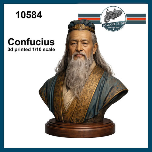 NEW! FC ModelTrend 10584 Confucius Bust (3D-Printed)