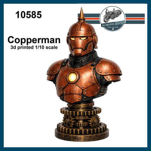 NEW! FC ModelTrend 10585 Copperman Bust (3D-Printed)
