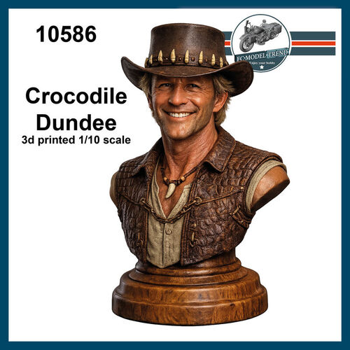 NEW! FC ModelTrend 10586 Crocodile Dundee Bust (3D-Printed)
