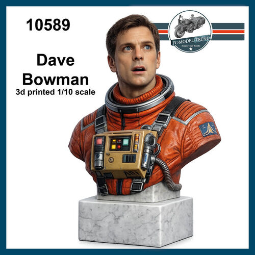 NEW! FC ModelTrend 10589 Dave Bowman Bust (3D-Printed)