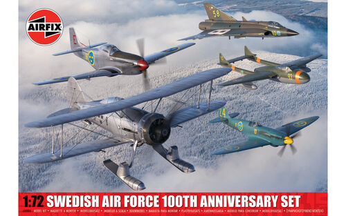 NEW! Airfix 40004 Swedish Air Force 100th Anniversary Set