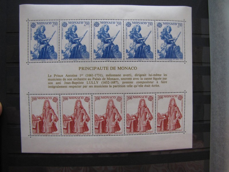 1985 god. MONACO BLOK mi 1681-82** Block 28**