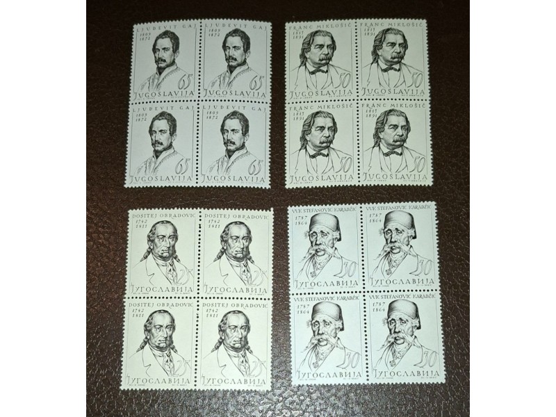 SFR Jugoslavija četverci MNH ** 1963