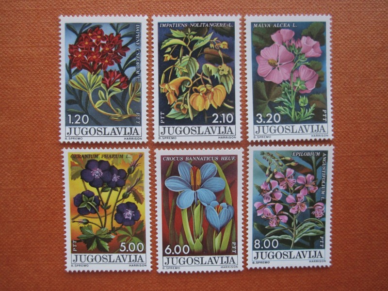 JUGOSLAVIJA 1975 FLORA čista serija