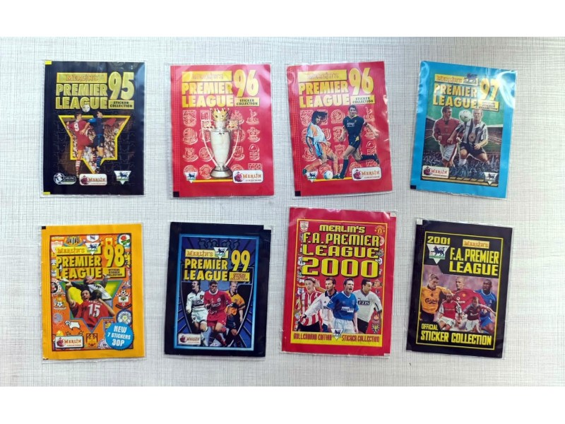 Neotvorene kesice - PREMIJER LIGA KOMPLET Merlin Topps