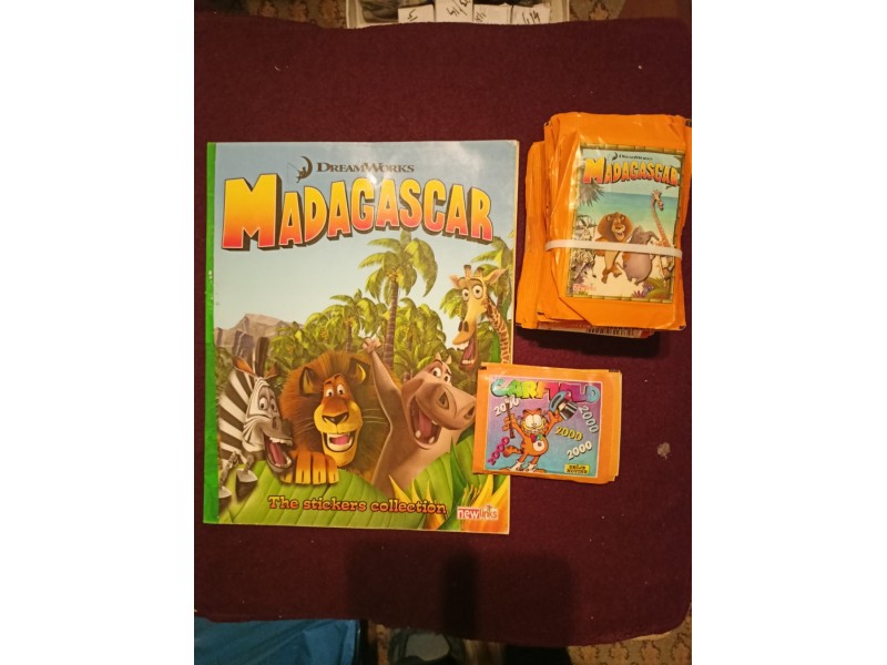MADAGASCAR album + preko 120 kesica + poklon