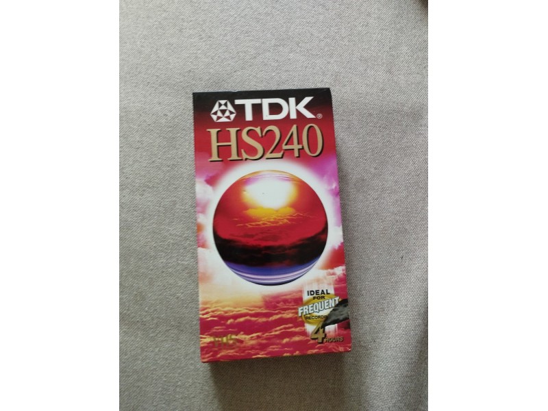 TDK HS240 video kaseta vhs (celofan)
