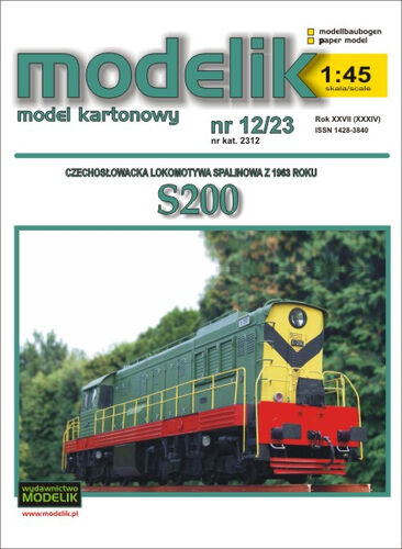 Modelik 12_23 S200 - Czechosłowacka Lokomotywa Spalinowa Z 1963 Roku