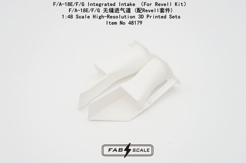 NEW! Fab Scale Fa48179 Boeing F/A-18 E/F and E/A-18 G - Integrated Intake (for Revell Kits / 3D-Printed)