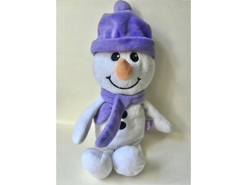 Milka - lep novi plišani sneško 28 cm