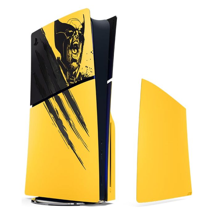 Maska za PlayStation 5 Slim konzolu Marvels Wolverine Battle Yellow Limited Edition - PS5 Cover