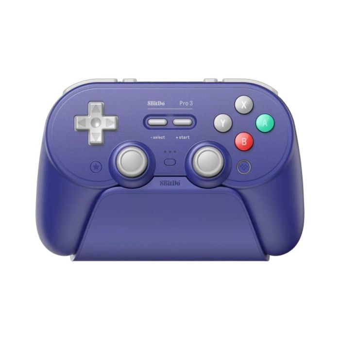 Džojstik 8BitDo Pro 3 BT 2.4GHz Multi platform Vibracija Hall Effect TMR Purple + Dock