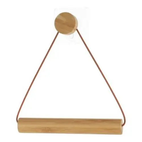 Tendance Držač toalet papira samolepljivi 19x18.3x4 cm bambus/braon