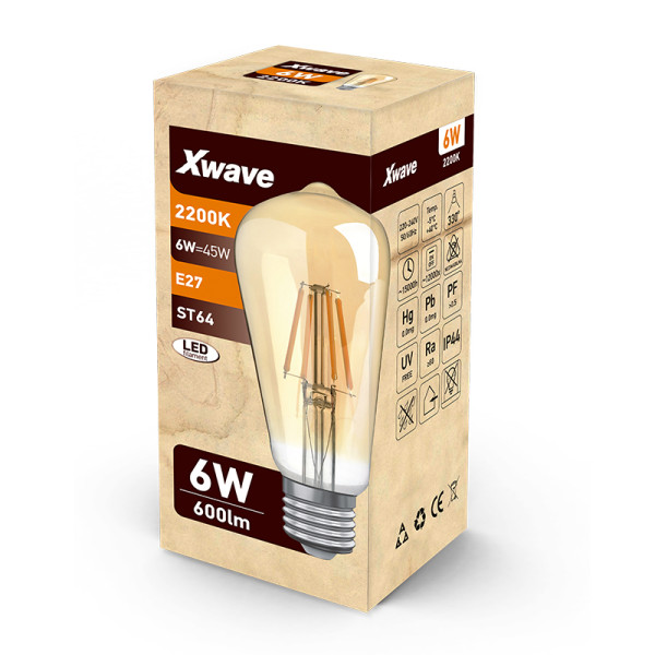 Xwave E27 6W SL-F-S6-A