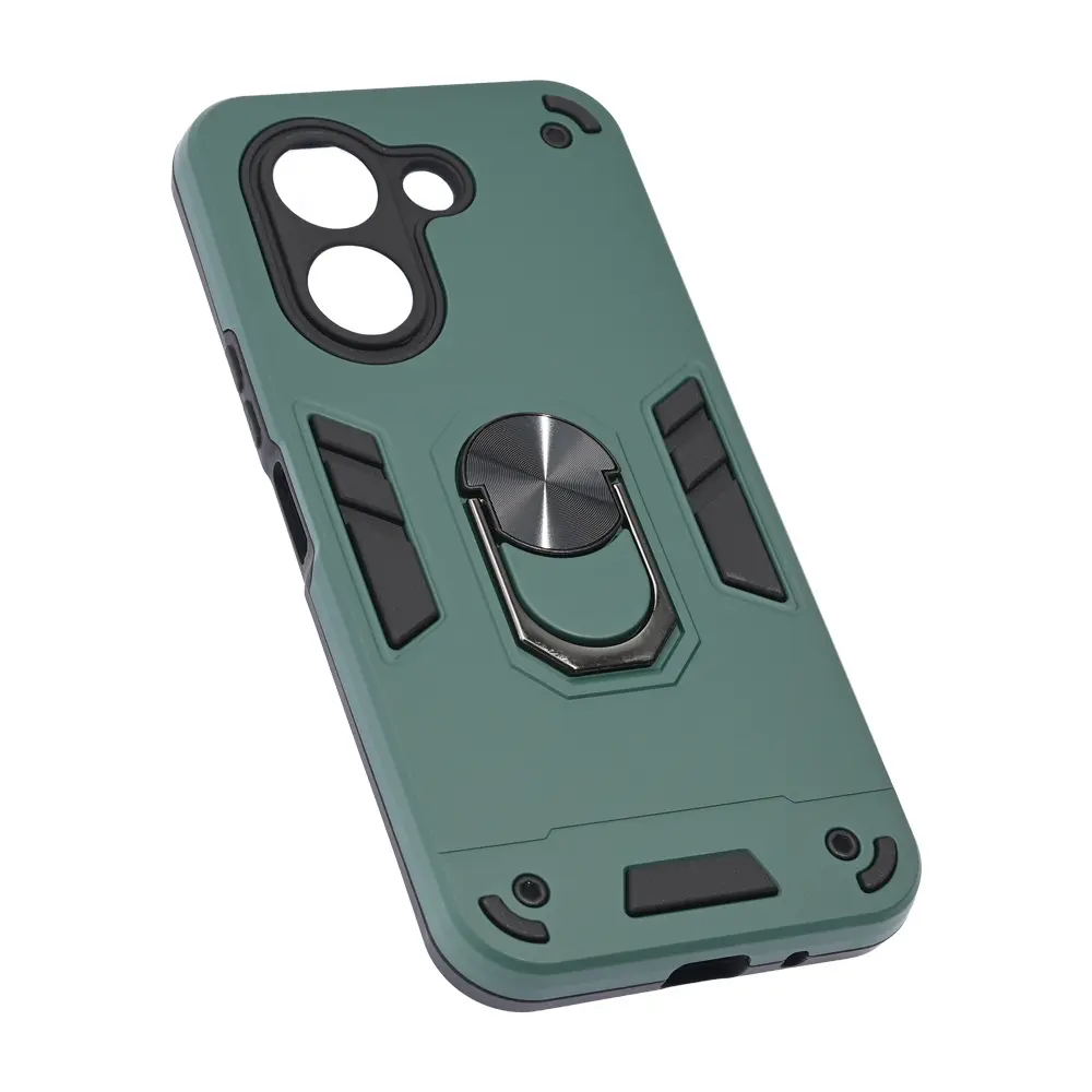 Maska Hard Ring za Honor X7e tamno zelena