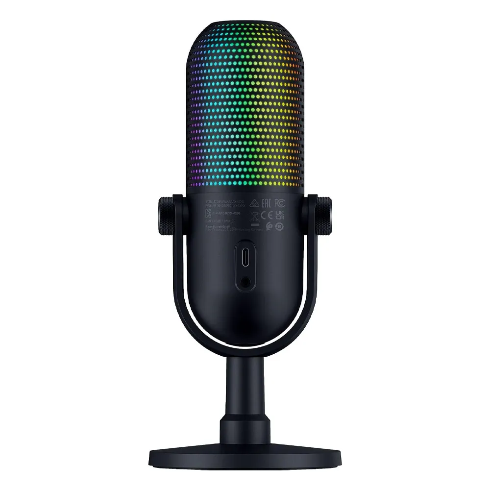 Seiren V3 Chroma 32Bit DSP - RGB USB Microphone - Black