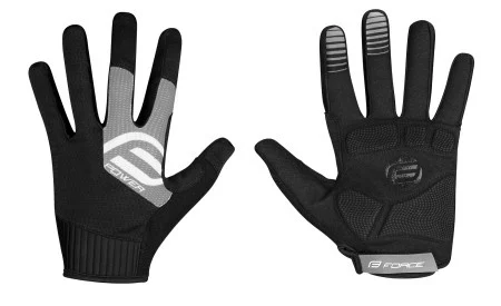 Rukavice FORCE MTB POWER, crno-sive