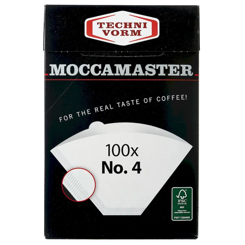 Moccamaster Papirni filteri, 100 komada, Beli