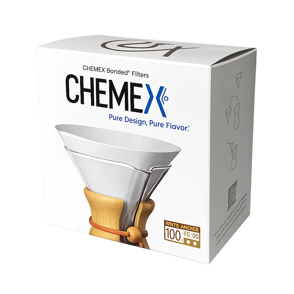 Chemex Papirni filteri za kafu, 100 komada, Beli
