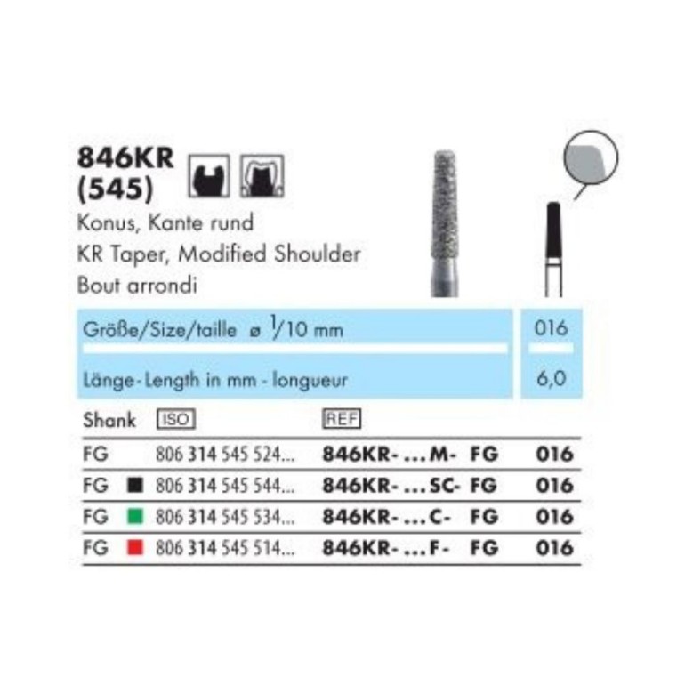 BORER DIJAMANT FISURNI ZA TURBINU 846KR
