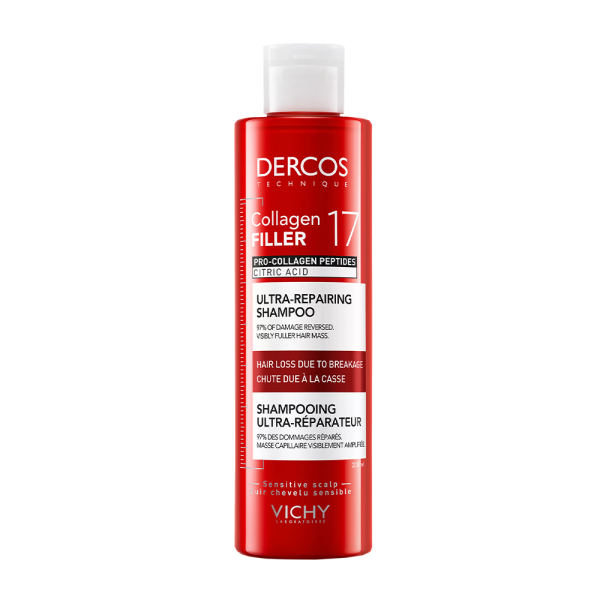 Dercos Collagen 17 Filler Ultra-Repairing Shampoo 200ml
