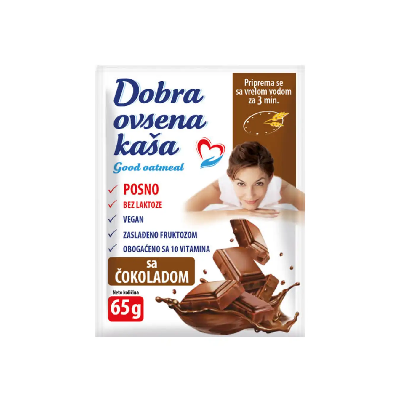 Dobra ovsena kaša čokolada 60g