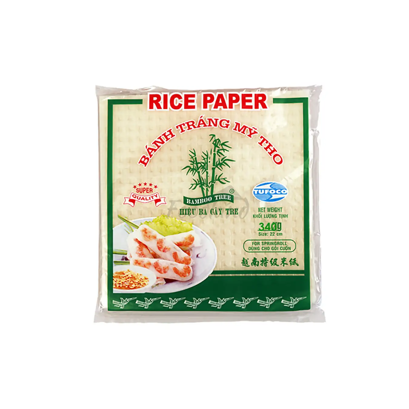 Pirinčani papir kockasti 340g