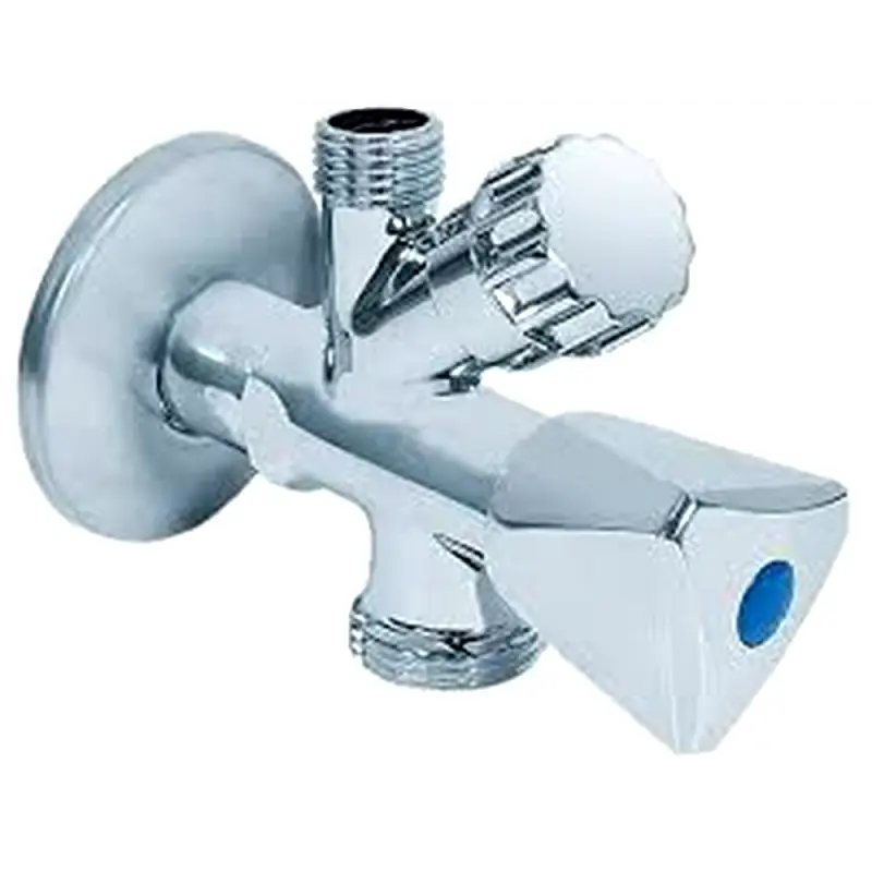 UGAONI VENTIL 1/2" X 3/8" SA PRIKLJUČKOM1/2" X 3/4" - KOMBINOVANI - ROSAN