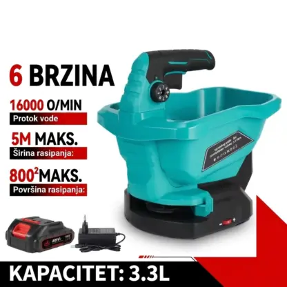 SpreadFlow™ akumulatorski rasipač semena i soli