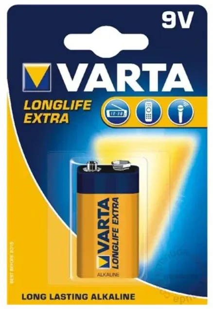 Baterija Varta 9V, 6LR61-VA-IND